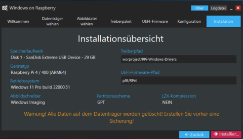 Windows 11 auf einem Raspberry Pi 4 installieren - LOGIN TechBlog